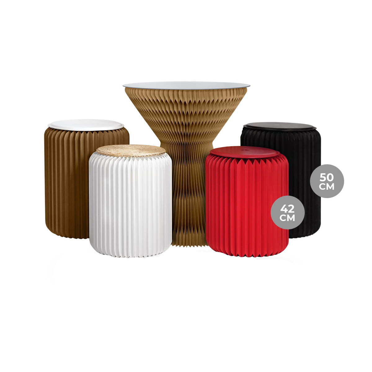 Table papillon en carton, Stooly