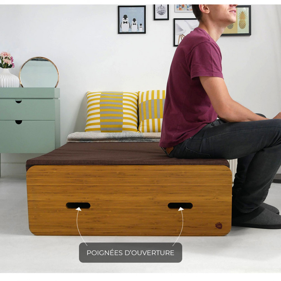 Lit pliable en carton alvéolé, Stooly