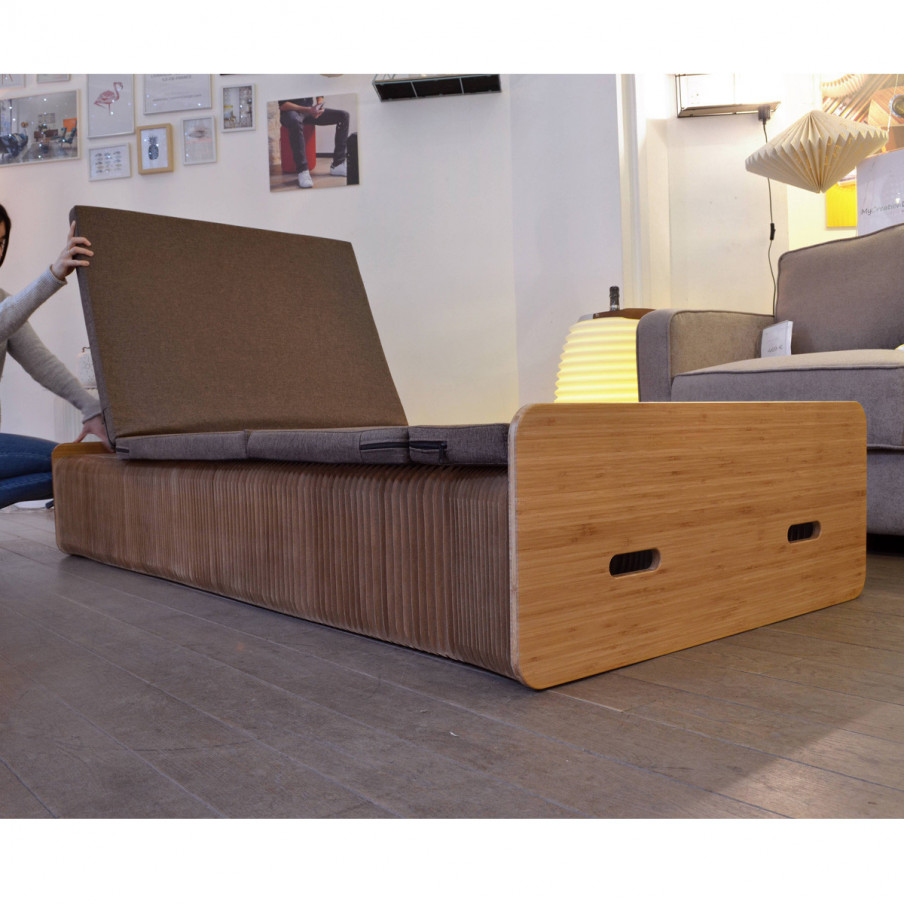 Lit pliable en carton alvéolé, Stooly