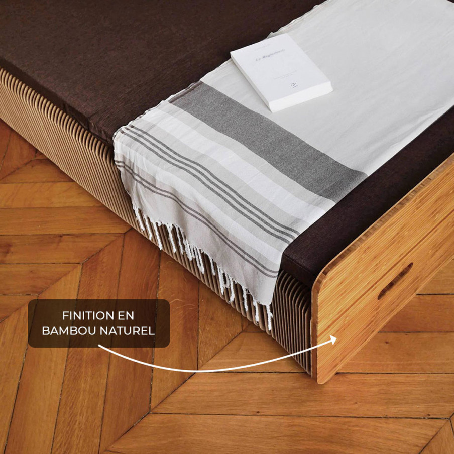 Lit pliable en carton alvéolé, Stooly