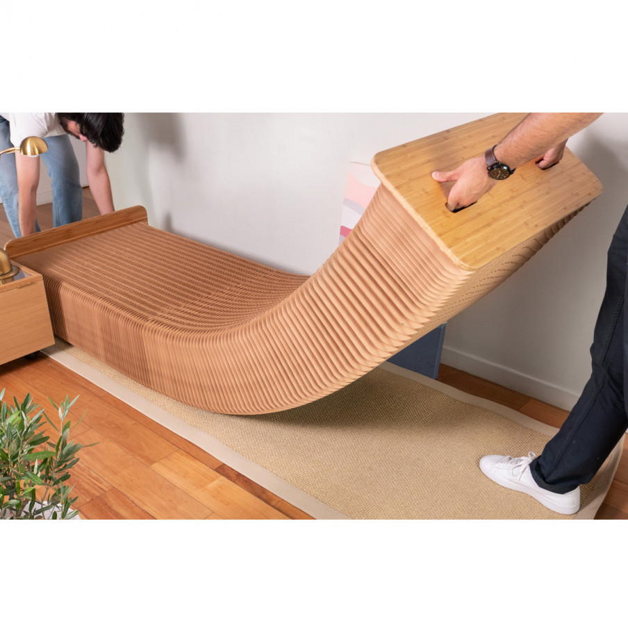 Lit pliable en carton alvéolé, Stooly